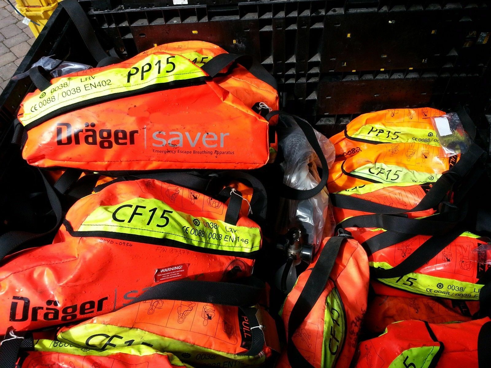 Drager PP15 CF15 Emergency Escape Oxygen Breathing kit , BA | eBay UK