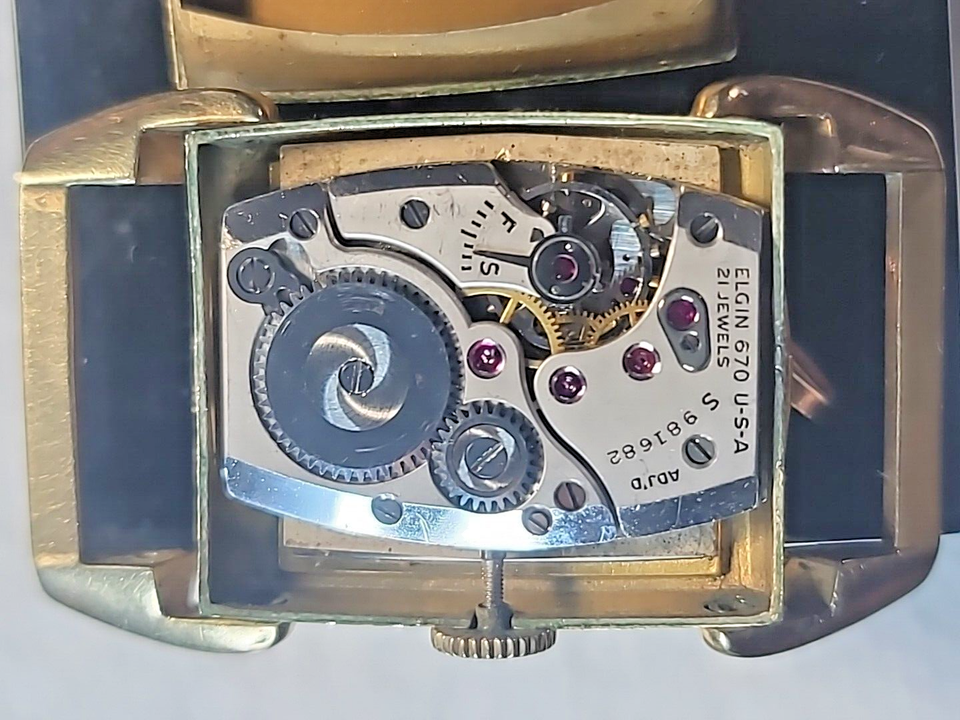 Vintage Rare Drivers Men’s Lord Elgin 21J cal 670 14K GF Case 4625 VG ...