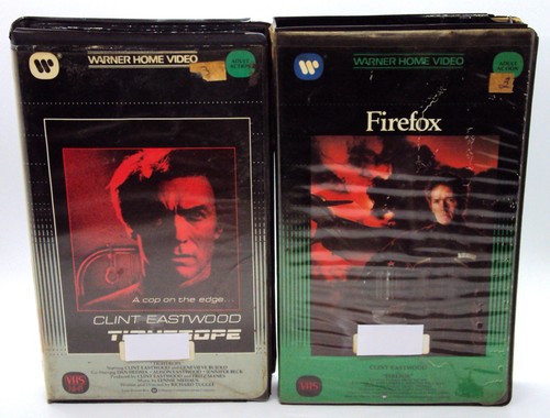 FIREFOX & TIGHROPE 2 VHS Clint Eastwood 1980's Thrillers Black ...