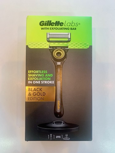 Gillette Labs Exfoliating Bar Razor Black & Gold Edition Brand New ...