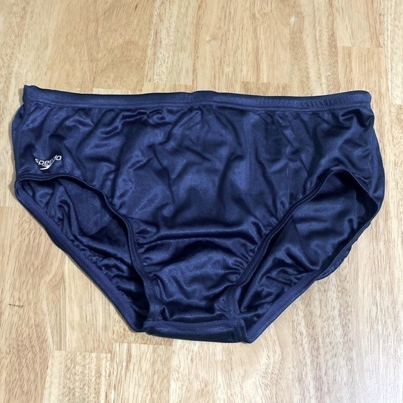 SPEEDO Men's VINTAGE Light-weight Racing Briefs Swimwear Bottom NAVY ...