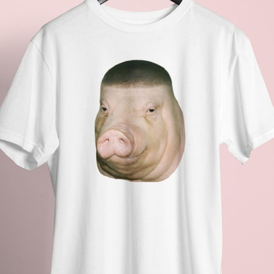 Wigger Pig Fade Buzz Haircut Funny Meme Shirt new | eBay