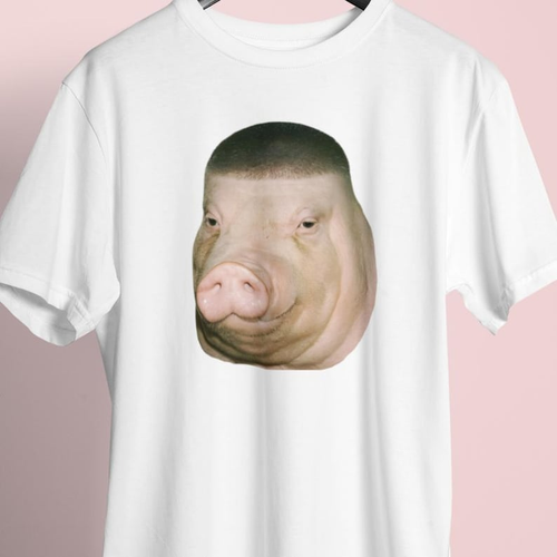 Wigger Pig Fade Buzz Haircut Funny Meme Shirt new | eBay