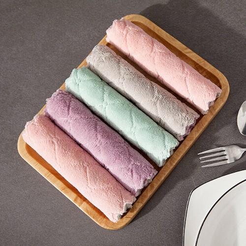 Microfiber dishcloth square kitchen washing cleaning towel dish cloth ...