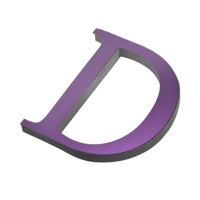 3D Acrylic Alphabet Mirror Wall Stickers Letter D Self-Adhesive Rose ...