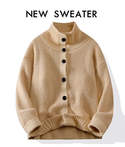 Cardigan Sweater Coat Men Autumn Winter Lazy High-grade Wear Sweater ...
