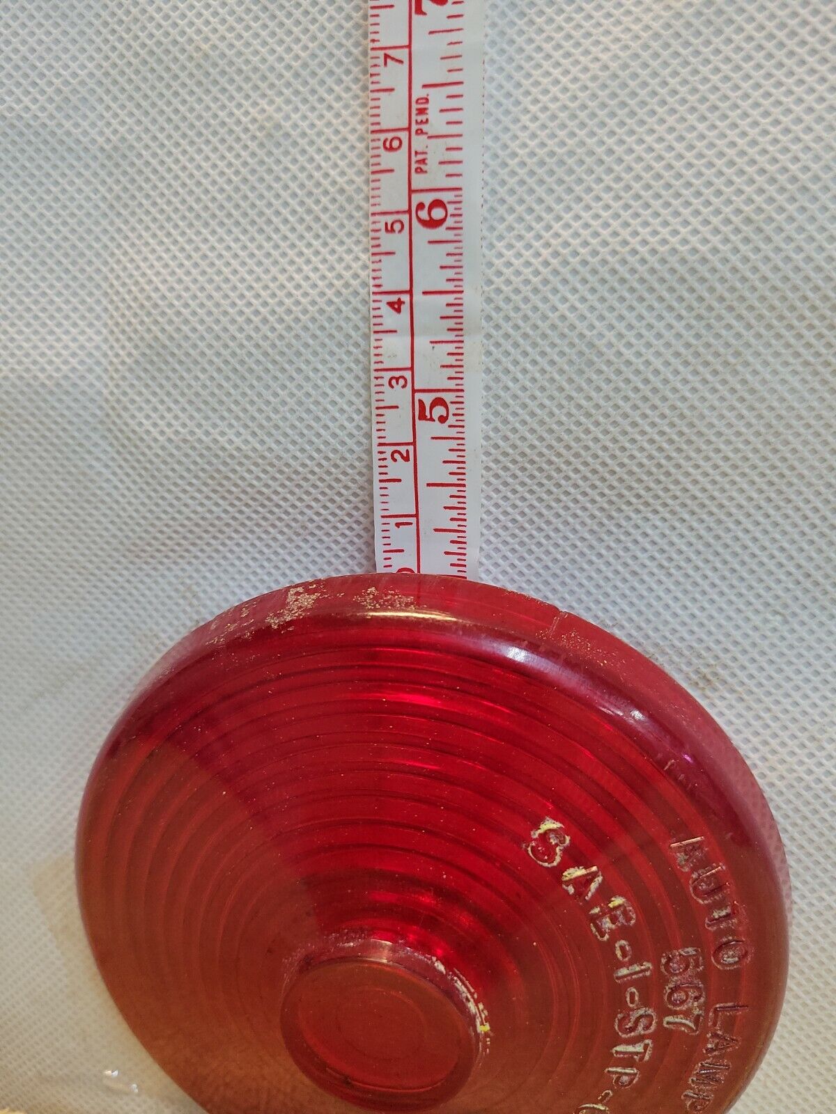Q-Vintage Auto Lamp 567 SAE-1-STP-67 Red Tail Light Marker Lens 4 1/4 ...