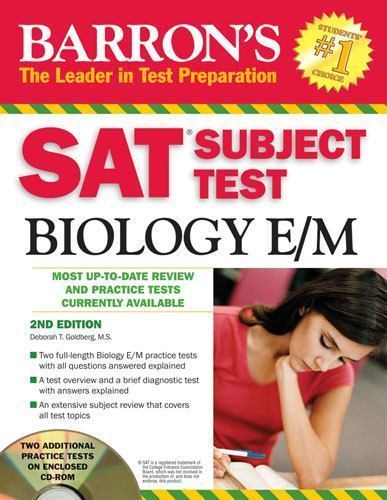 SAT Subject Test Biology E/M [With CDROM] by Goldberg, Deborah T ...