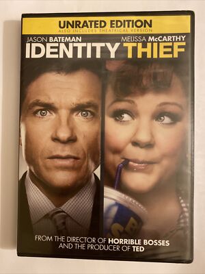 IDENTITY THIEF [New DVD] Unrated Edition Jason Bateman Melissa McCarthy ...