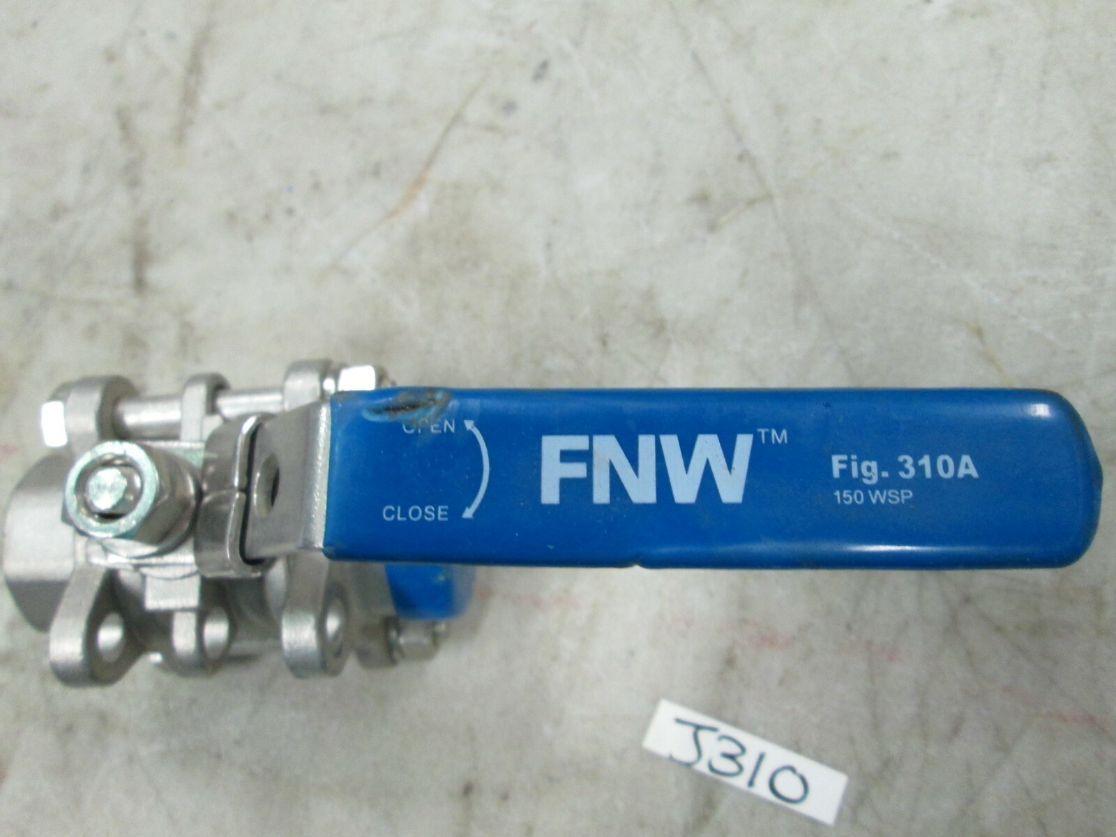 FNW 3-Piece S/S S/W Ball Valve W/Locking Handle Fig# 310A 3/4" S/W (New ...