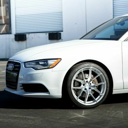18 Inch Aodhan AFF7 Silver Machined Wheels 18x8.5 +35 5x112 Rims Set 4 ...