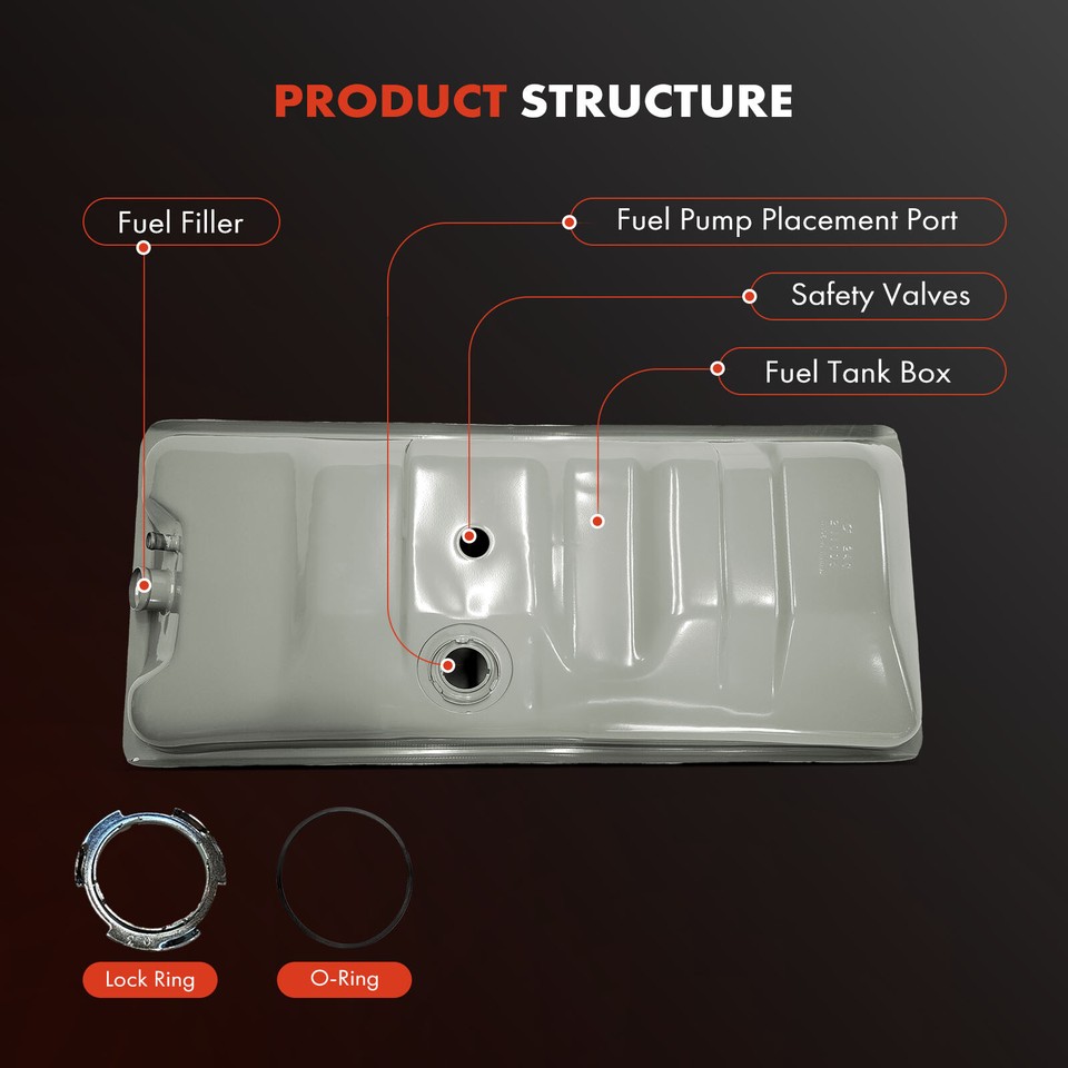 18 Gallons Fuel Tank for Ford E-100 / E-150/ E-250/ E-350 Econoline ...