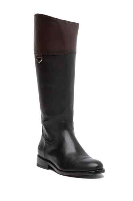 New! Frye Jayden D Ring Riding Boot Wide Calf BMX EXT Black Brown Size ...