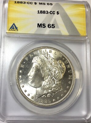 1883 CC Carson City Morgan Dollar Gem Mint State MS65 ANACS NICE! | eBay