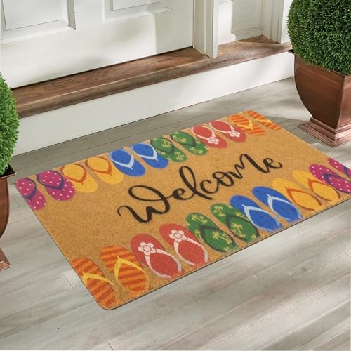 Welcome Matt Outdoor Entrance Doormat 30"L x 17"W Welcome-clourful ...