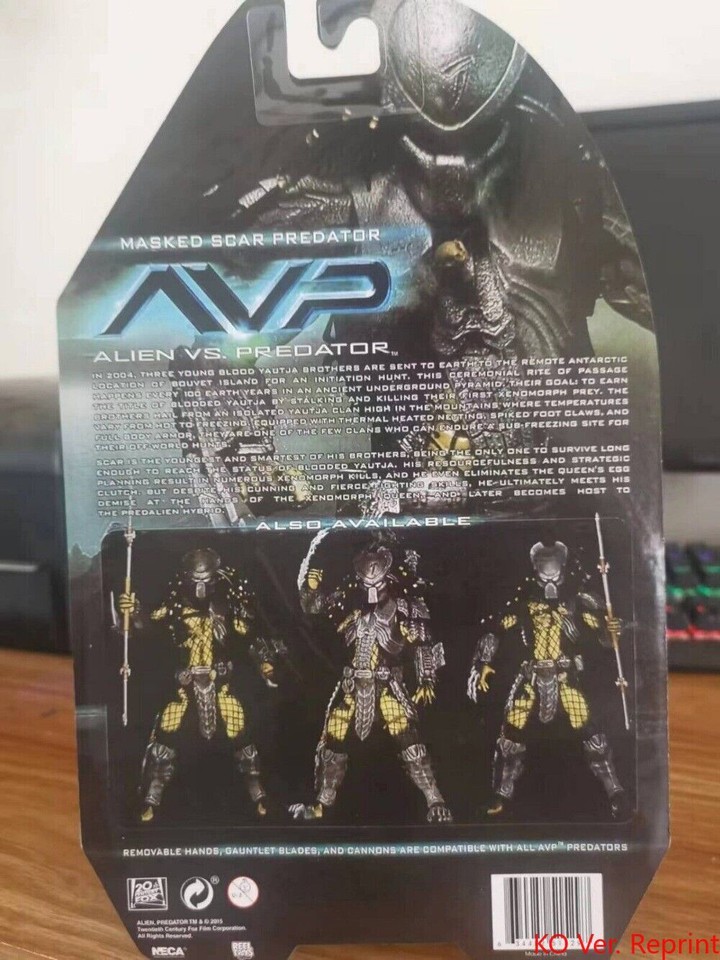 NECA Alien VS Predator masked scar predator Model Collection toy Action ...