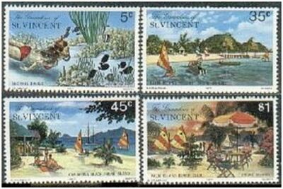 St Vincent Gren 123-126, MNH. Michel 122-125. Prune Island,1977 ...