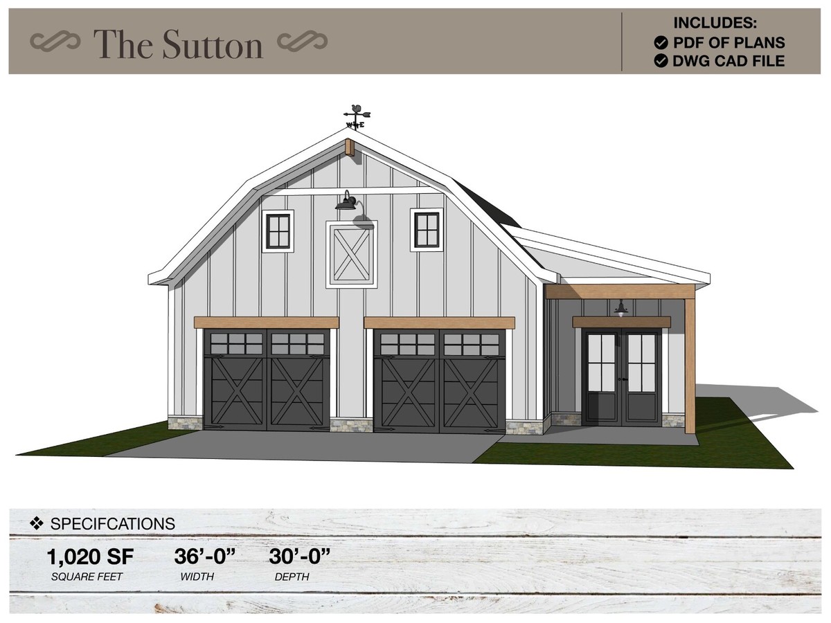 Detached Garage With Workshop Garage Workshop Plans | The Garage Plan