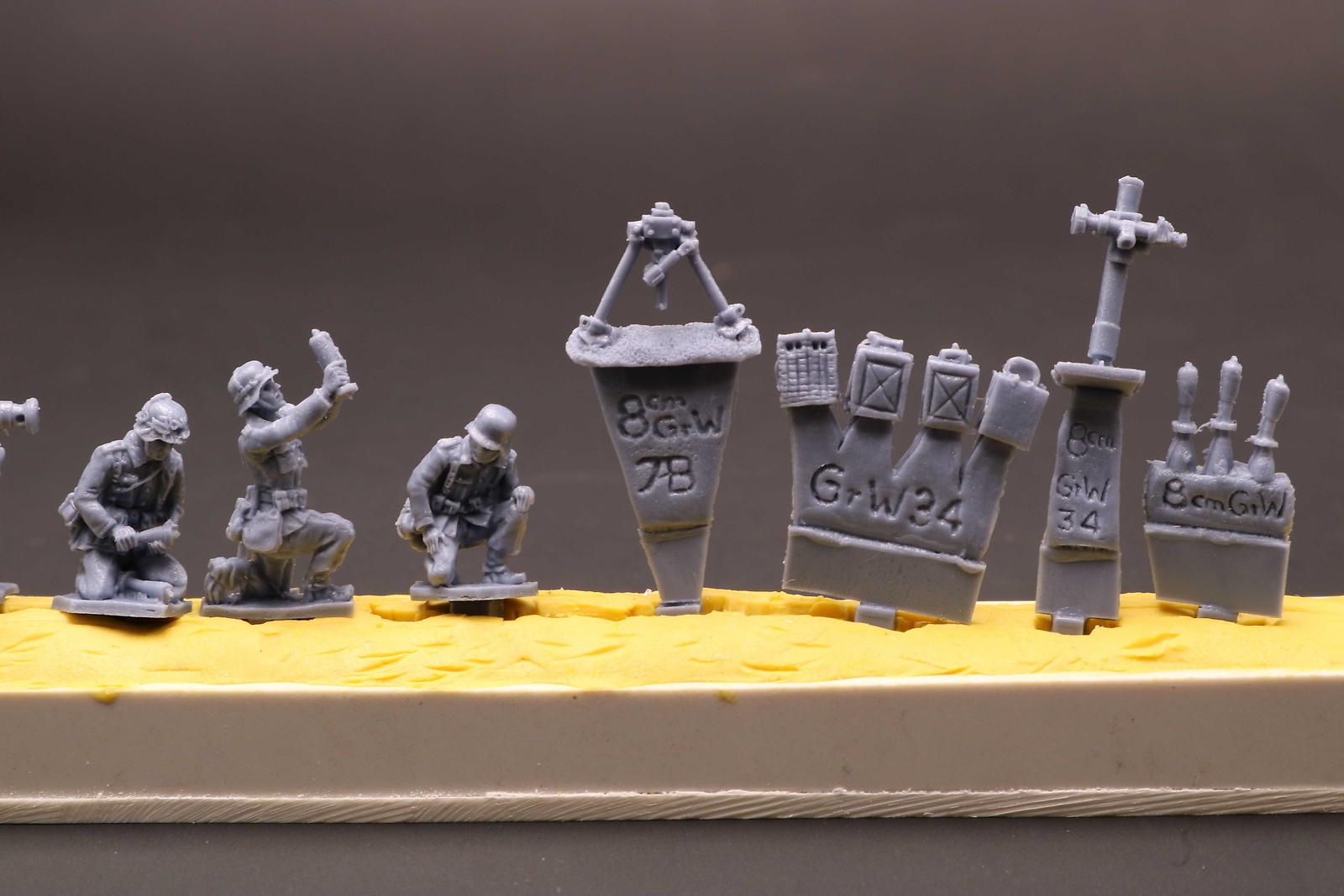 1/72 World War II German 80mm Artillery 7-Man Team Resin Model | eBay