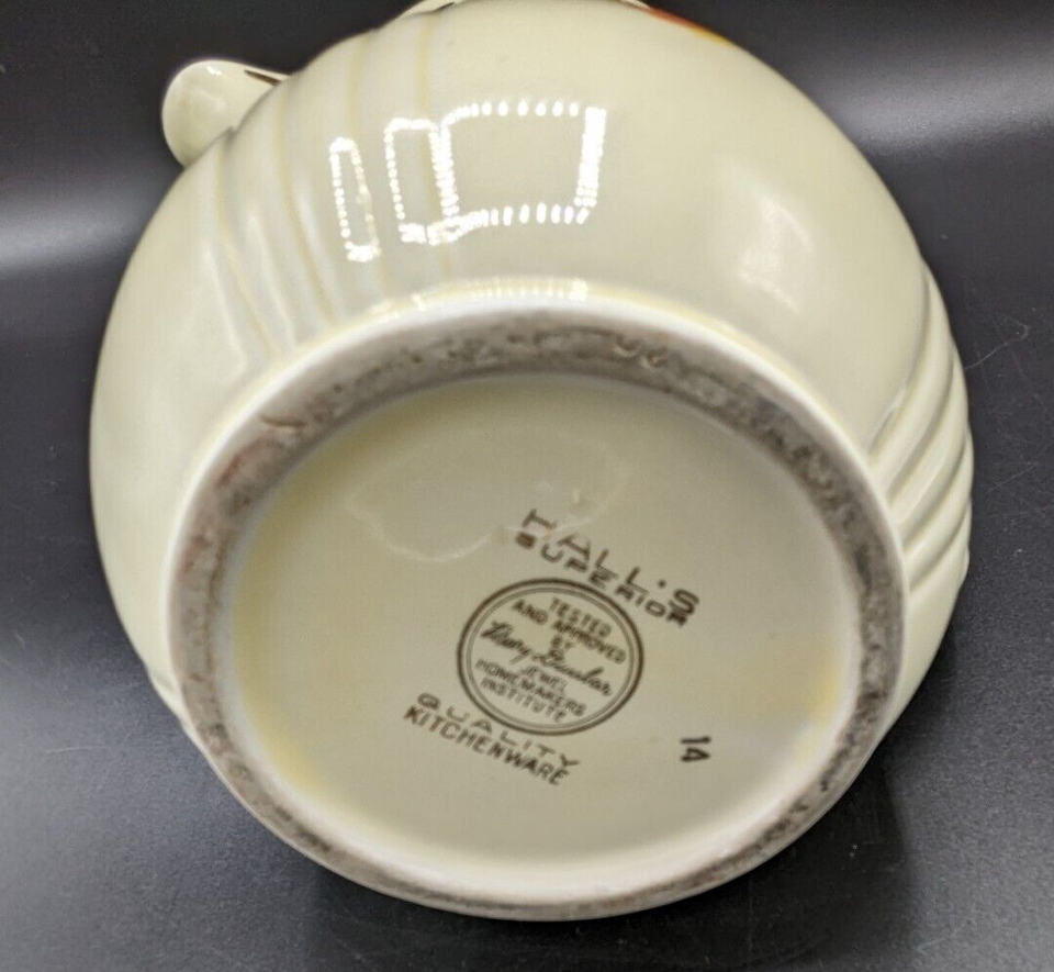 Vintage Pottery Autumn Leaf Jewel tea Coffee Pot NO Lid | eBay