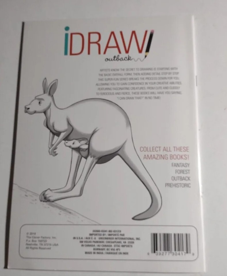 I DRAW! Outback INTERMEDIATE & ADVANCED ART BOOK BRAND NEW EASY ...