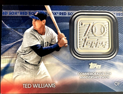 MINT 2021 TOPPS SERIES 2 TED WILLIAMS 70TH ANNIVERSARY LOGO ...