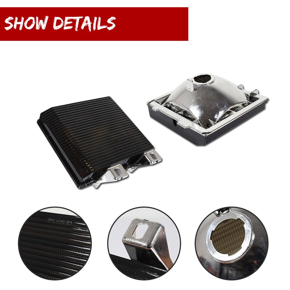 Smoke Turn Signal Side Corner Marker Lamp Lights Lens For Chevy GMC ...