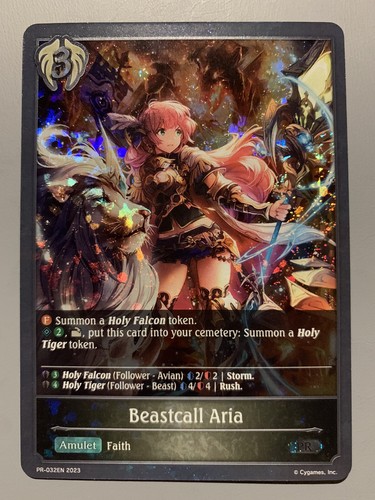 SHADOWVERSE: EVOLVE BEASTCALL ARIA (AMULET FAITH HAVENCRAFT) PR-032EN PROMO | eBay