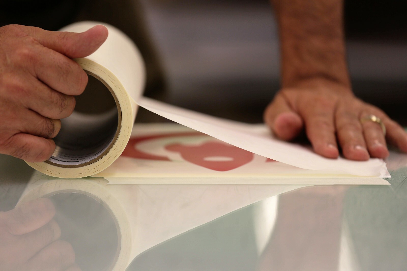 Application Transfer Premask High Tack Paper Tape for Sign Vinyl Banner ...