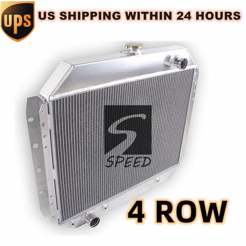 4 Row Radiator for 1966-1979 Ford F-100 F-150 F-250 F-350 V8 5.0L 5.8L ...