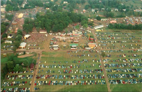 Postcard Aerial View the Sweet Corn Festival - Millersport Ohio Lions ...
