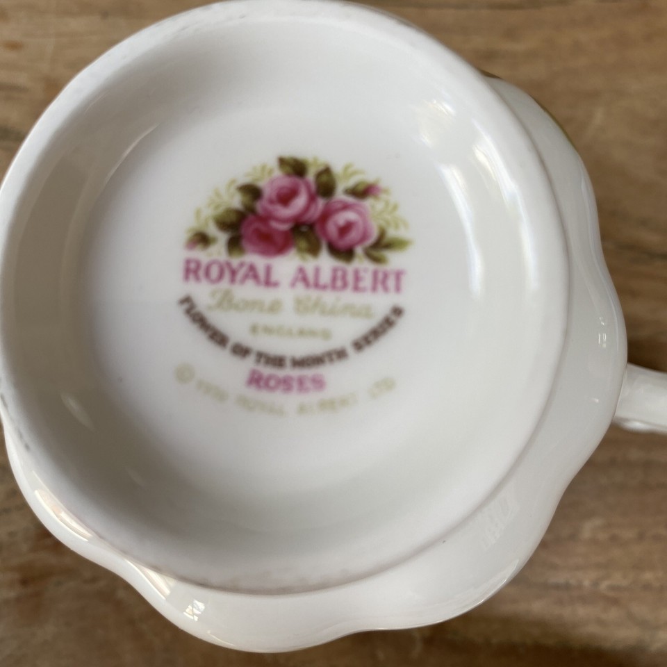 Royal Albert flower of the month series "June" tea cup & saucer 1st ...