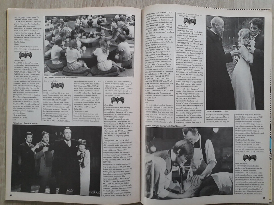 Dark Side Magazine #38 Feb/Mar 1994 - Macabre & Fantastic Deep Red Jess ...