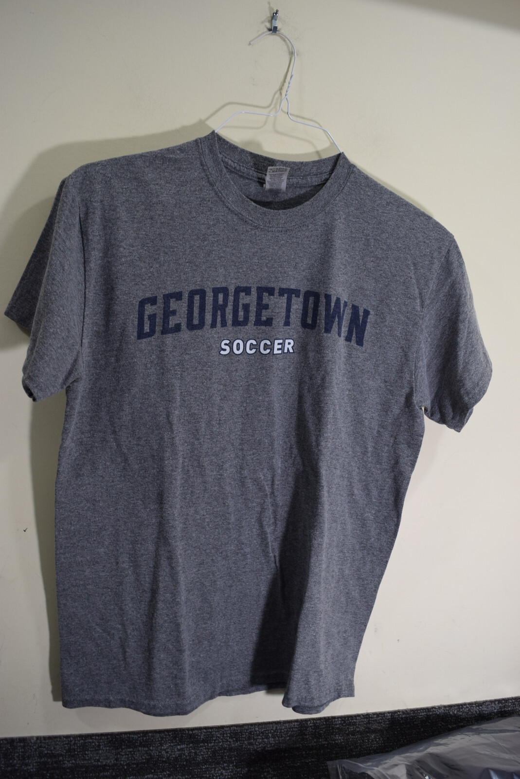 Georgetown Soccer University Hoyas NCAA Gray Blue T-s… - Gem