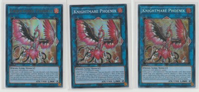 Yu-Gi-Oh Knightmare Phoenix rare card lot / 1st Ed / Ultimate / RA03 ...