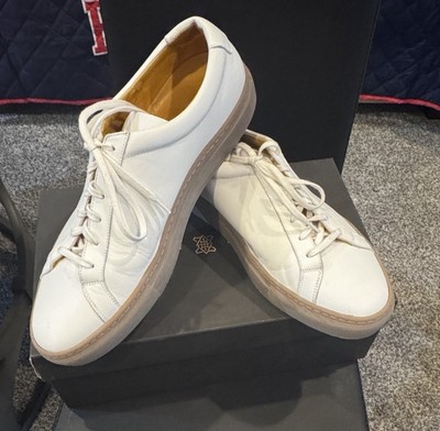 Undandy Sneaker Shoes Mens 44 (US 10.5) White Sneaker Gum Shoe Bottom ...