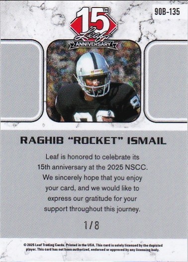 RAGHIB "ROCKET" ISMAIL - 2025 Leaf NSCC National Convention #1/8 | eBay