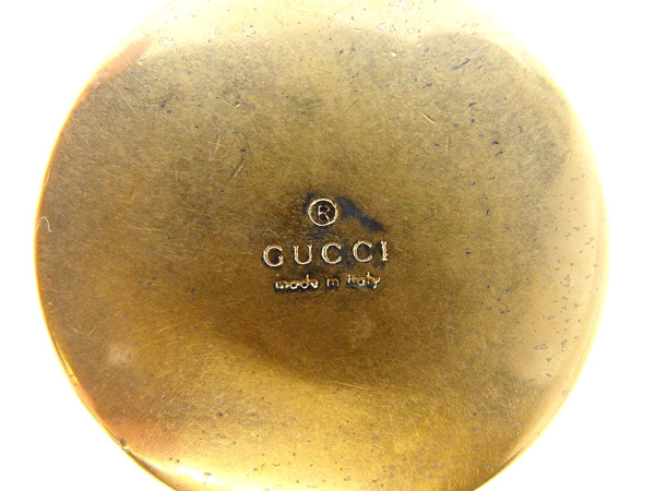 Gucci key ring Key holder G logos Gold Green Woman Authentic Used Y3466 ...