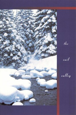 Postcard CO Vail Valley Rocky Mountains Snow Covered Trees c1996 by ...