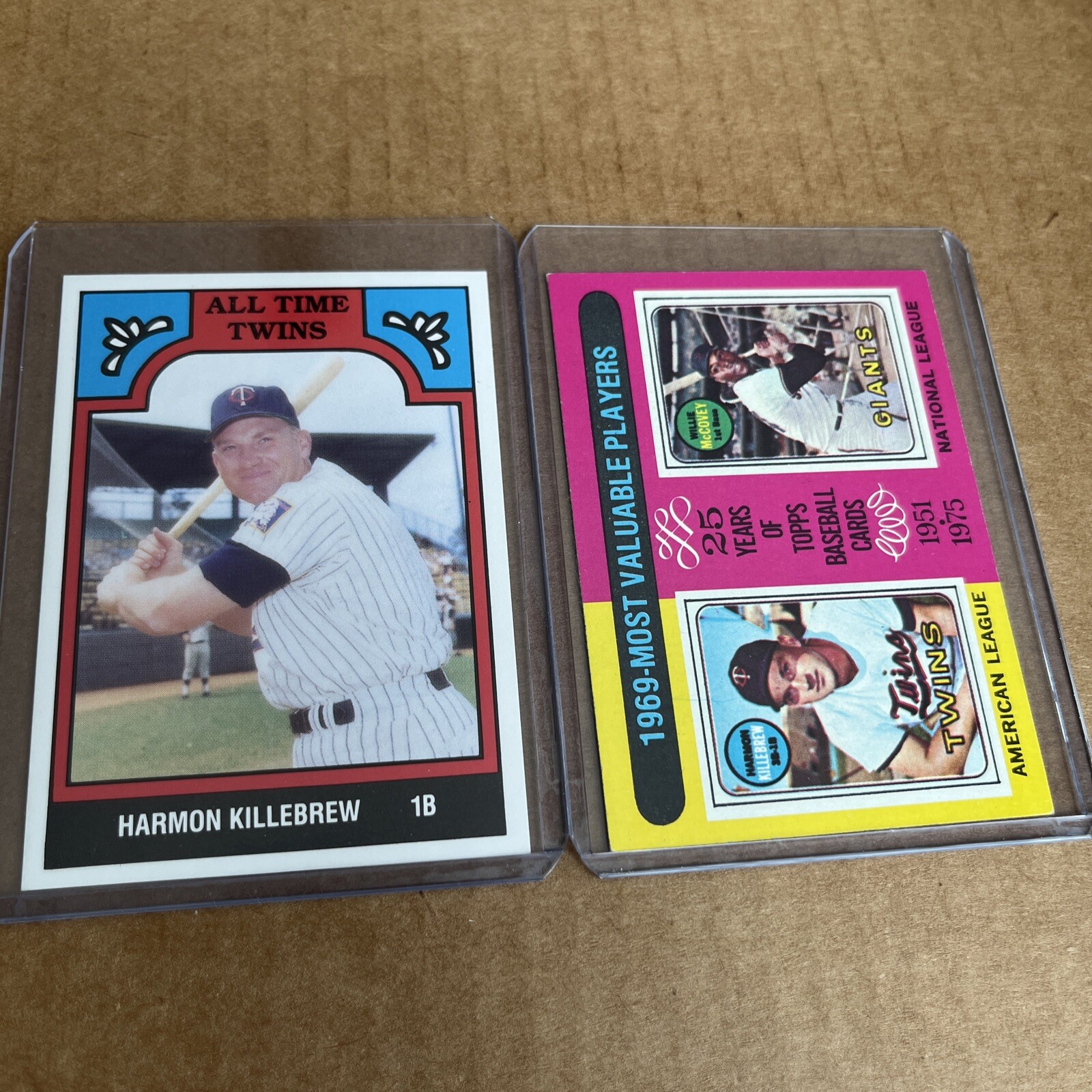HARMON KILLEBREW 1975 Topps MVP #207 & 1986 TCMA All Time #1-TWI Cards ...