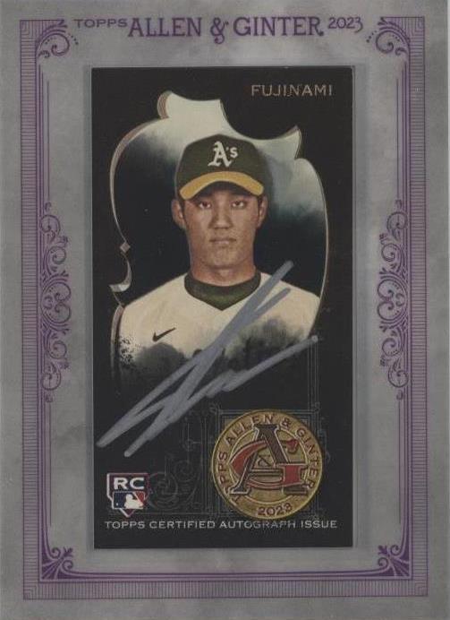 2023 Topps Allen & Ginter X - Framed Mini Autographs Shintaro Fujinami ...