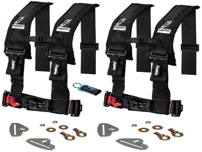 4 Point Harness Quick Release Set By Dragonfire 4 Polaris RZR XP Ranger ...
