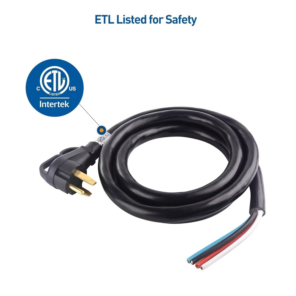 Cable Matters 4-Prong 50 Amp 10' RV/Generator Power Cord N14-50P to ...