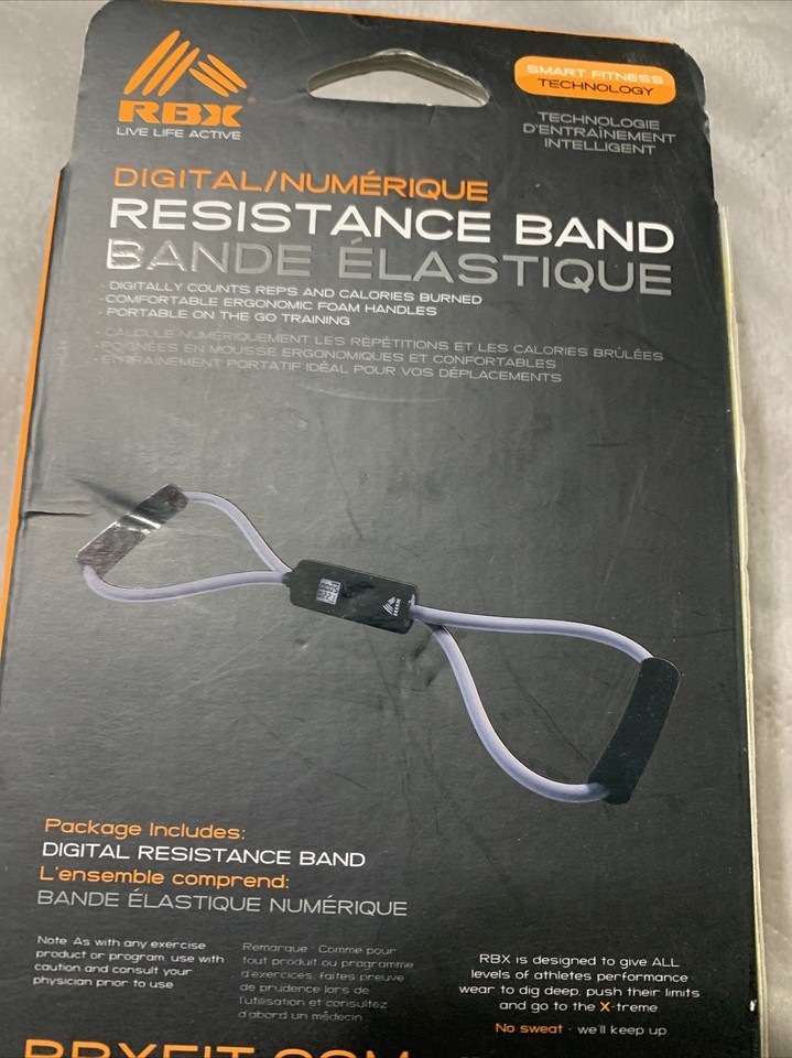 RBX Digital Resistance Band Smart Fitness Technology - NIB Exercise ...