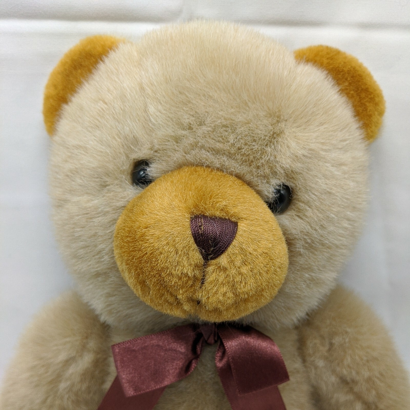 Vintage 12" Fiesta Light Brown Teddy Bear Plush With Bowtie | eBay