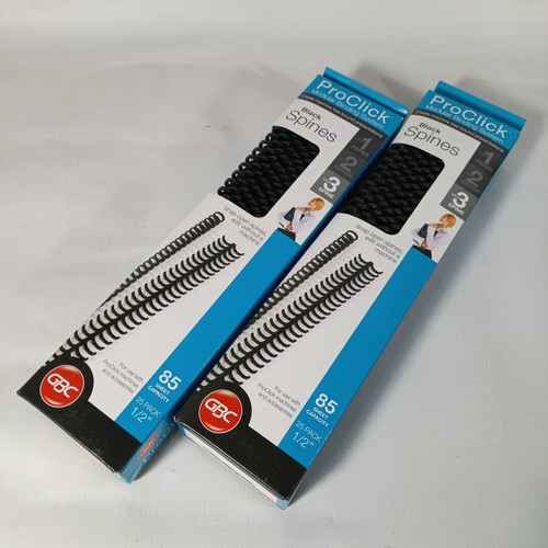 ProClick Modular Binding System 1/2” Black Spines 25 Pak 85 Sheet ...