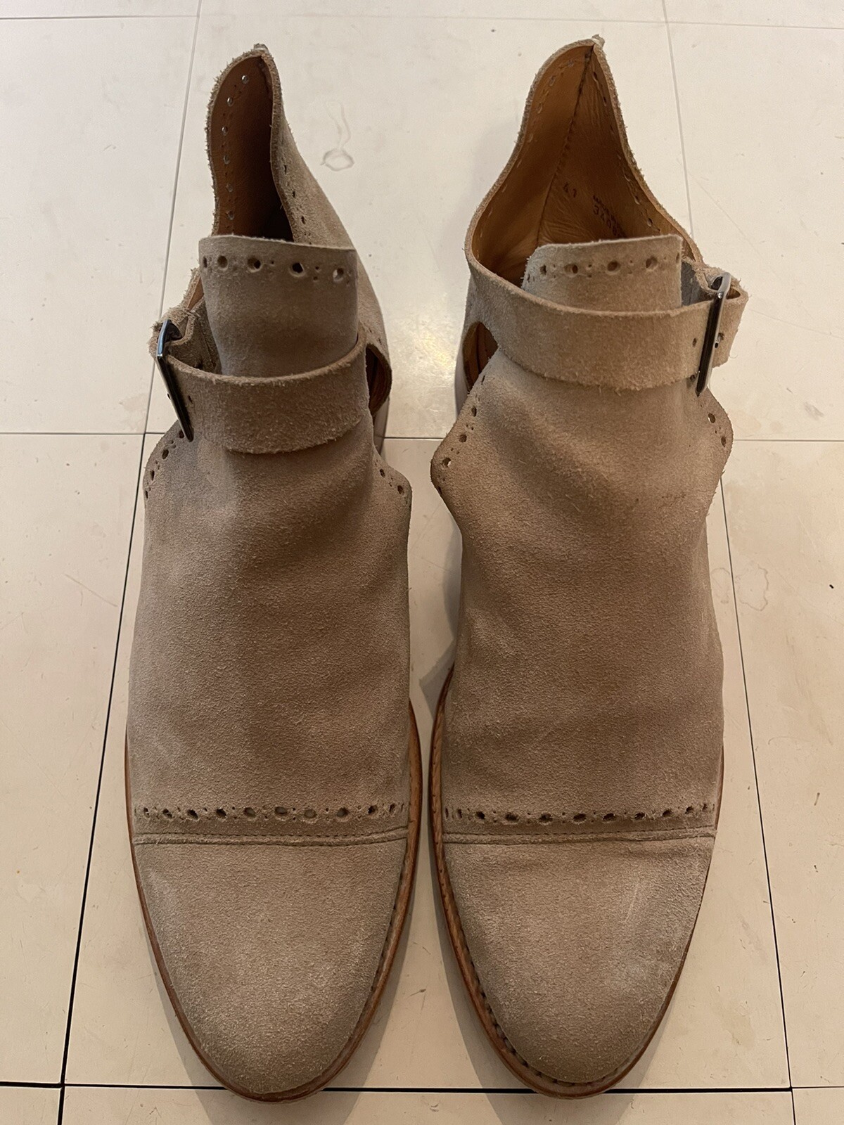 Office of Angela Scott “Mr.Ed” Oxford Suede Bootie Size 41 | eBay