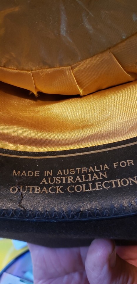 Australian Outback Collection Jackeroo Pure Fur Felt Leather Brown Hat ...
