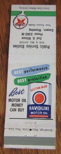 TEXACO GAS STATION: PUBLIC (BOB & BILL SAYLES) (CASPER, WYOMING) (1950s ...