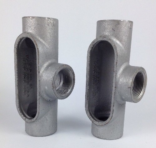 QTY 2 EATON CROUSE-HINDS T47 FORM 7 CONDULET 1-1/4 T FM7 CND BD FREE ...